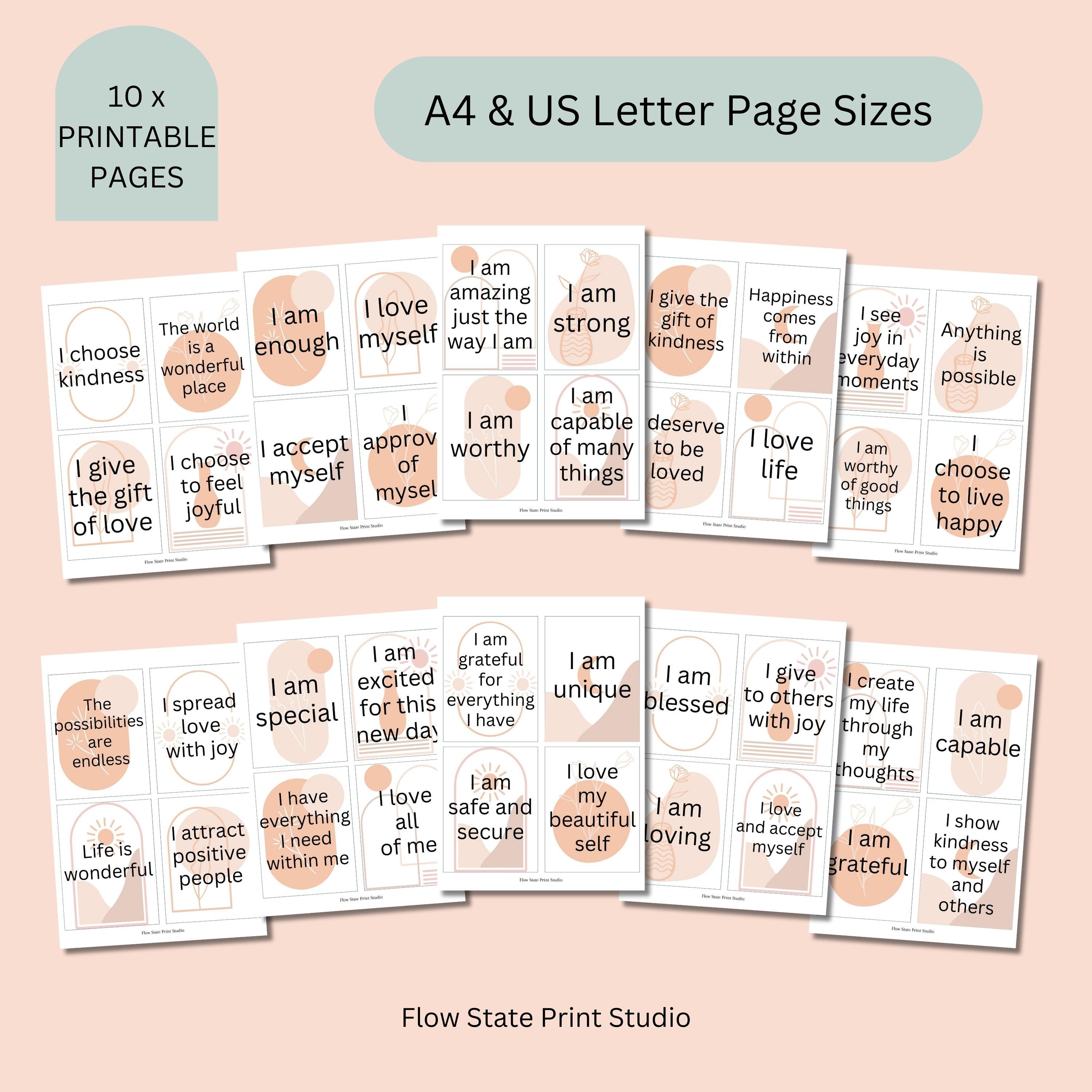 Affirmation Cards Printable printable Affirmation Cards positive ...