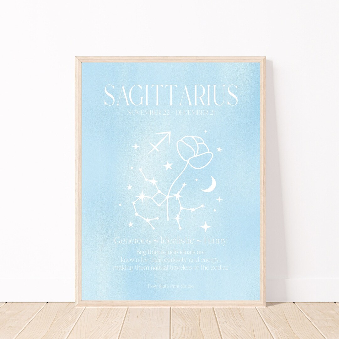 SAGITTARIUS Wall Art Aura Poster Sagittarius Poster - Etsy