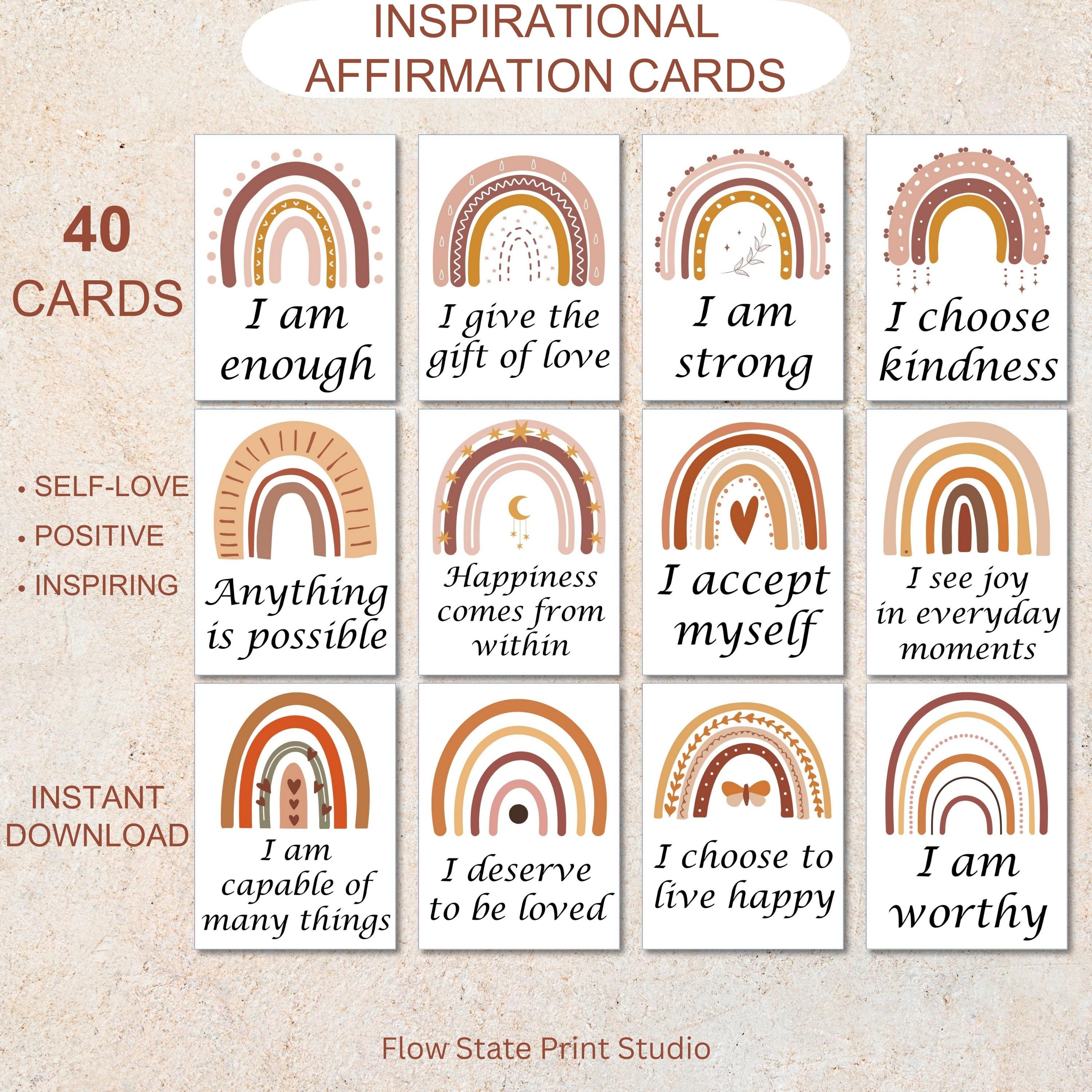Affirmation Cards Printable, Printable Affirmation Cards, Positive ...
