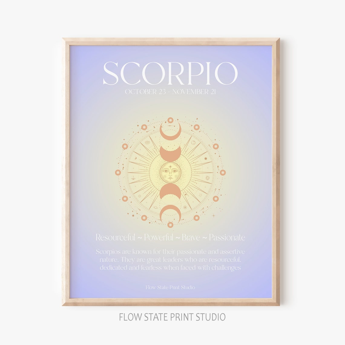 SCORPIO Poster Aura Poster Scorpio Wall Art Scorpio Gifts Zodiac ...