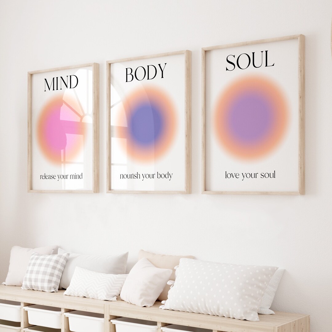Aura Poster Set of 3 Prints Spiritual Poster Angel Aura - Etsy Australia