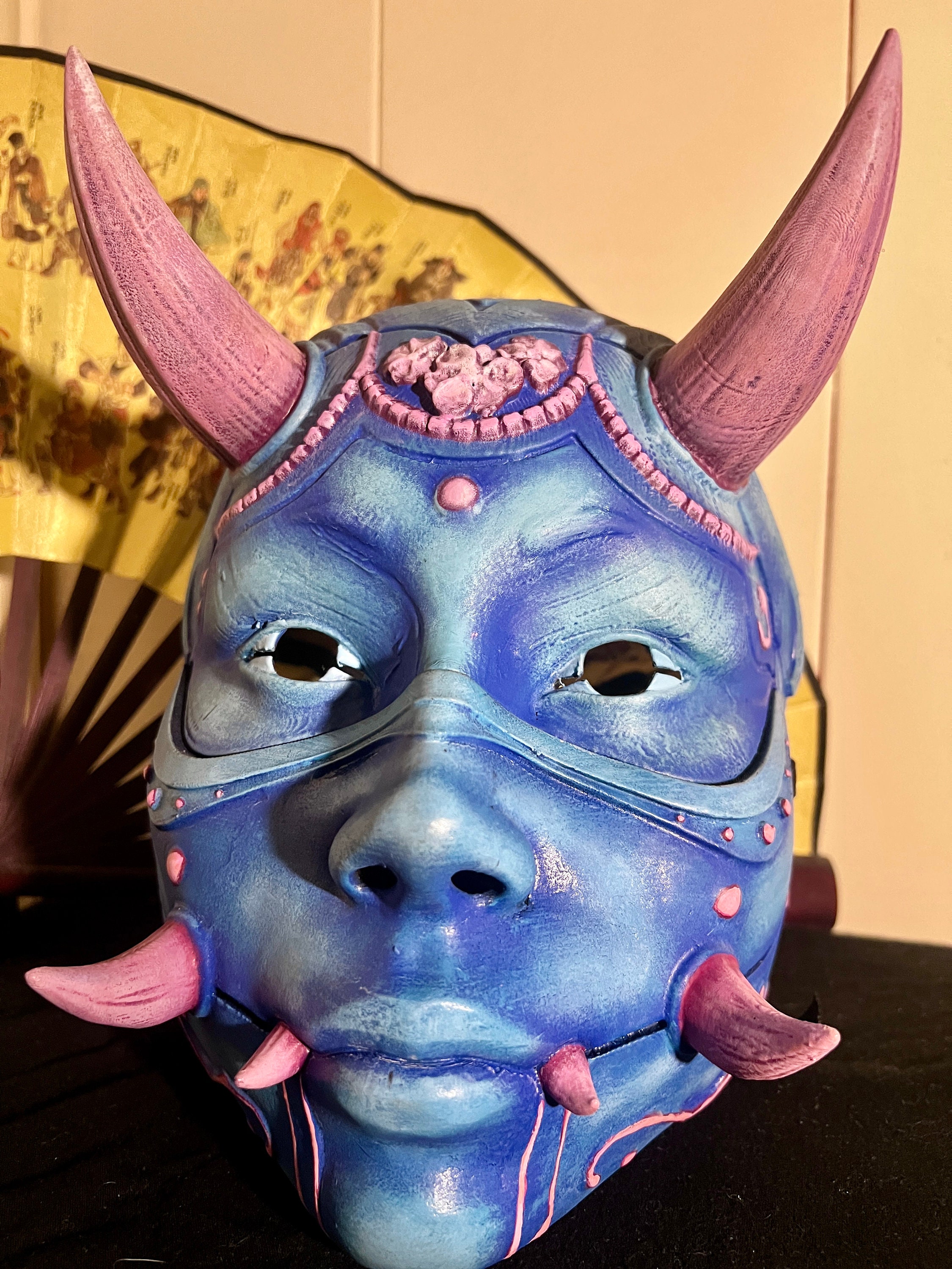 Hannya Mask, Collectible Mask, Traditional Japanese Demon Mask Full ...