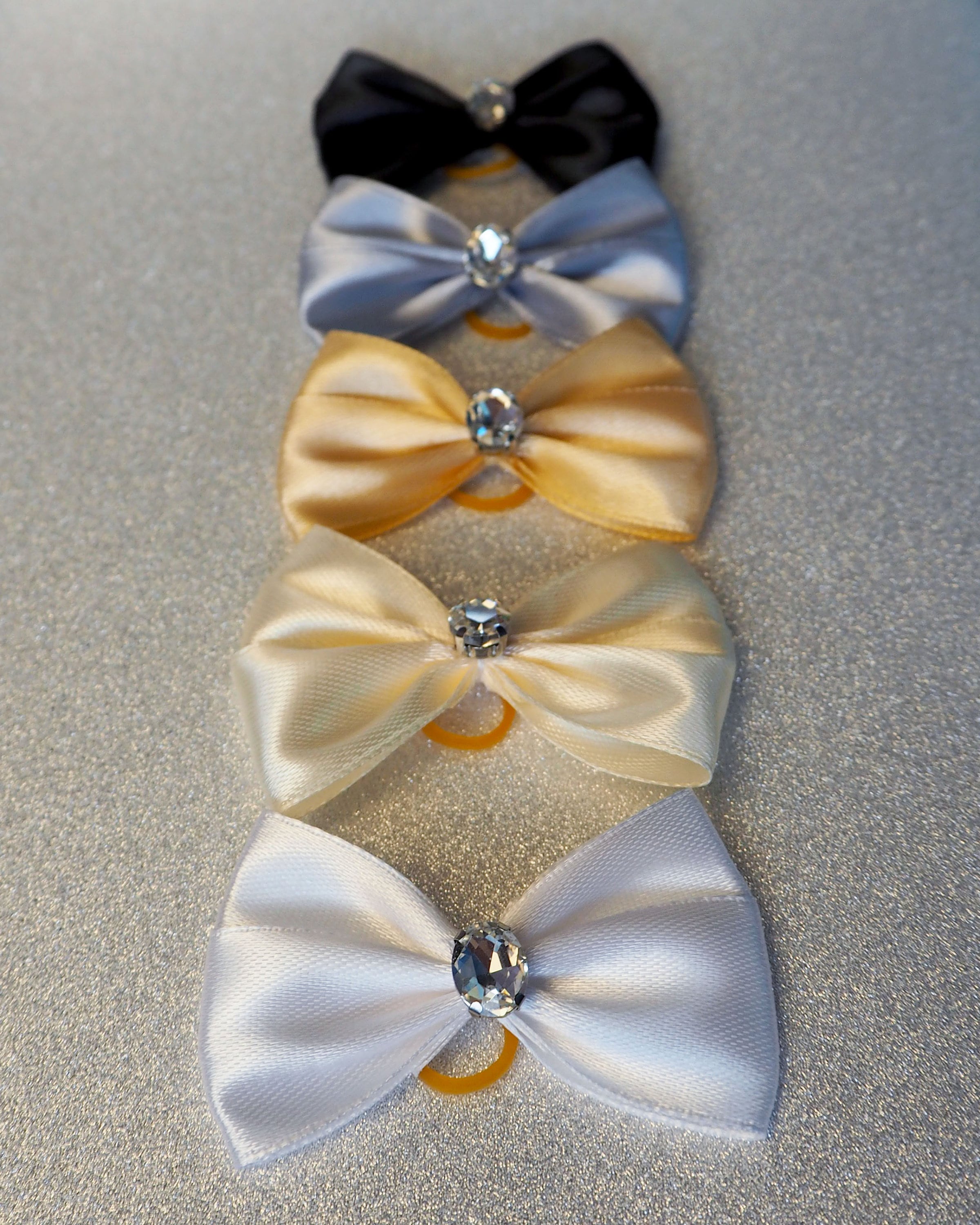 Elegant Bows for Dogs, Cute Bows for a Pet, 20 Colors, Ribbon Bows ...