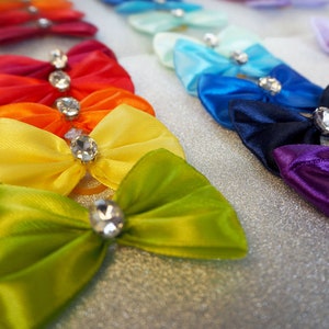 Elegant Bows for Dogs, Cute Bows for a Pet, 20 Colors, Ribbon Bows ...