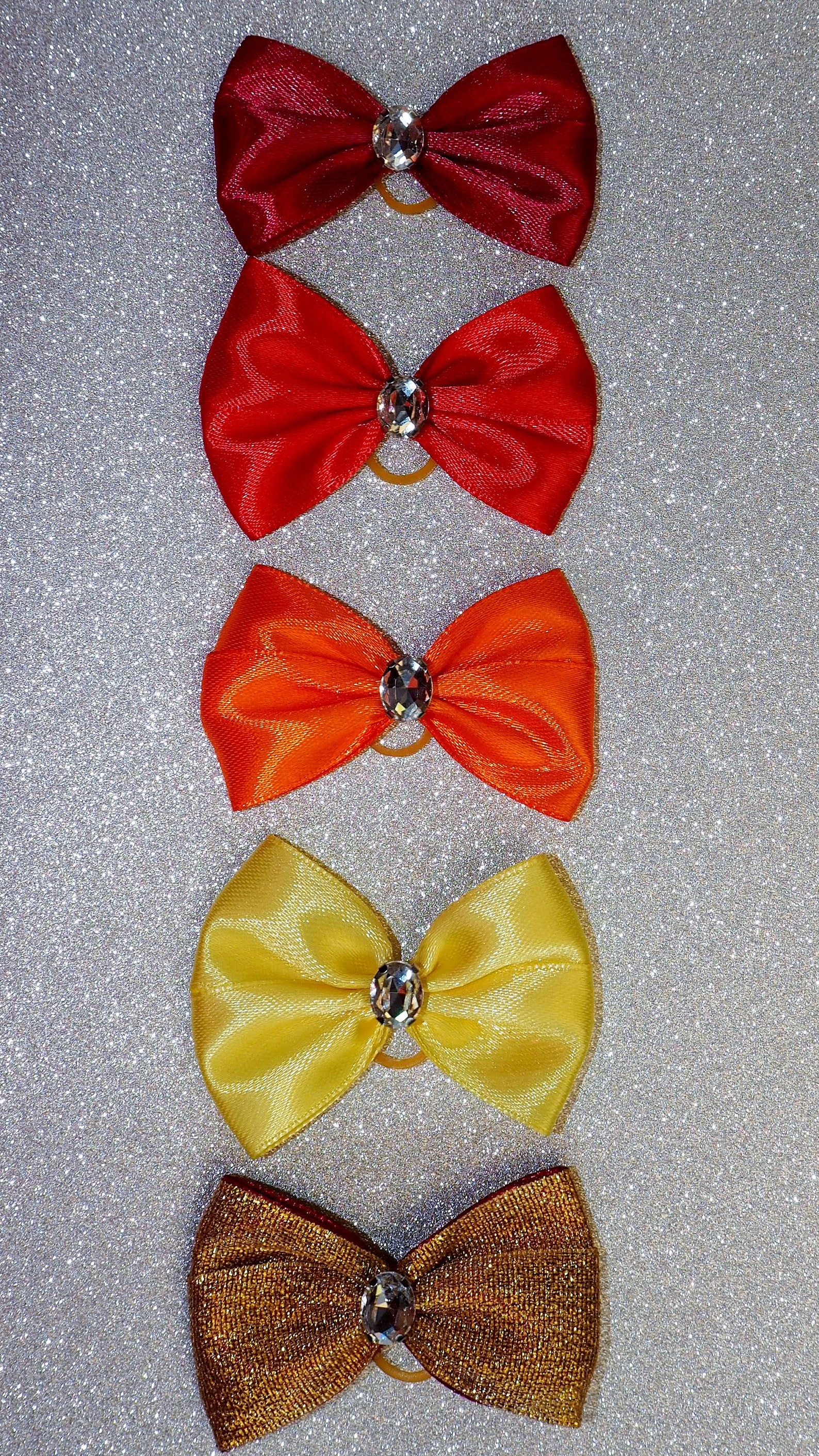 Elegant Bows for Dogs, Cute Bows for a Pet, 20 Colors, Ribbon Bows ...