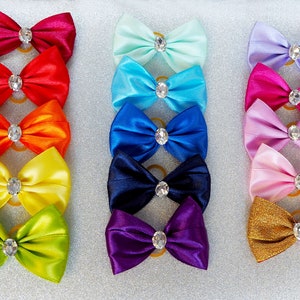 Elegant Bows for Dogs, Cute Bows for a Pet, 20 Colors, Ribbon Bows ...