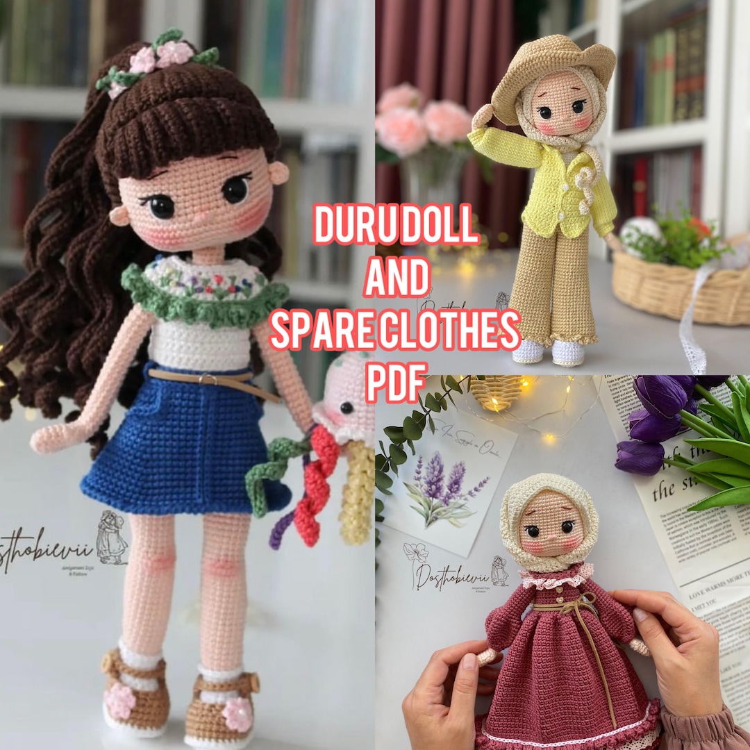 Amigurumi Duru Doll and Spare Clothes Pattern - Etsy