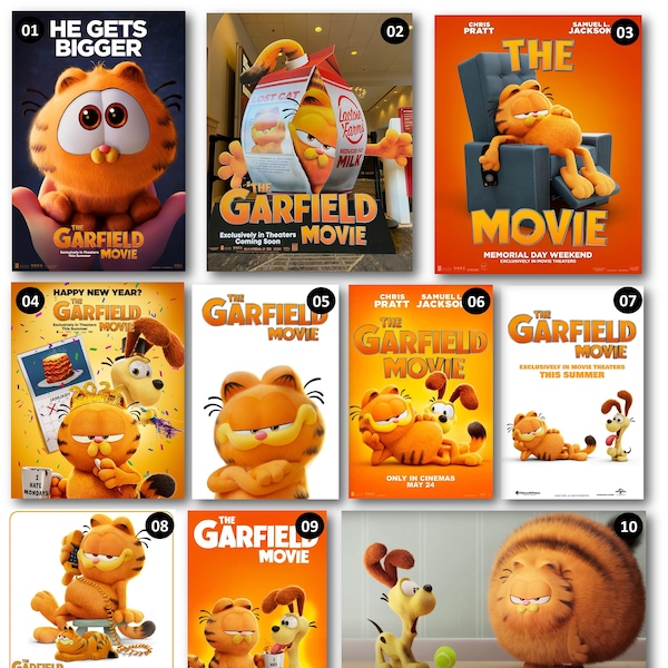 Garfield Movie Poster - Etsy