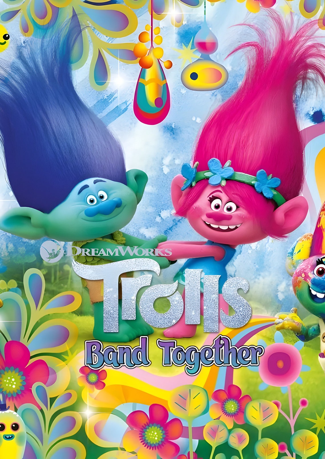 Trolls 3 Trolls Band Together 2023 Movie Posters and Digital Download ...