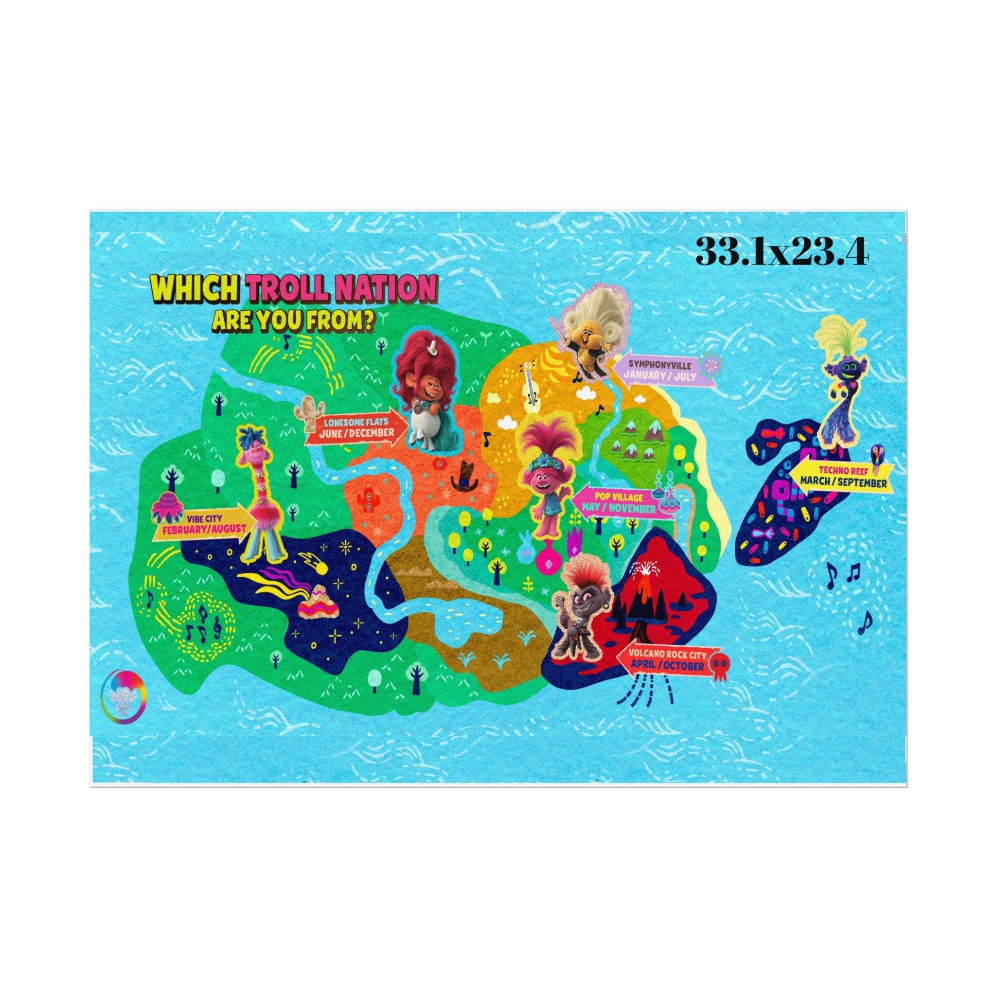 Trolls Band Together Troll Nation Map Identify Your Troll Nation Fun ...