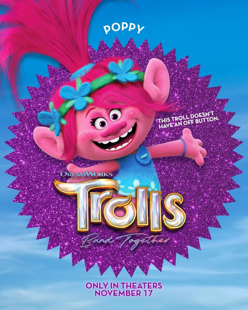 Trolls 3 Trolls Band Together 2023 Movie Posters and Digital Download ...