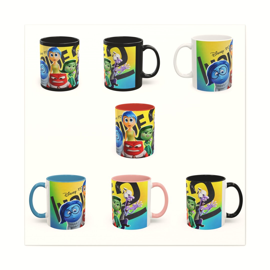 Inside Out 2 summer Yellow Movie Theme Design Mugs in White, Black and ...