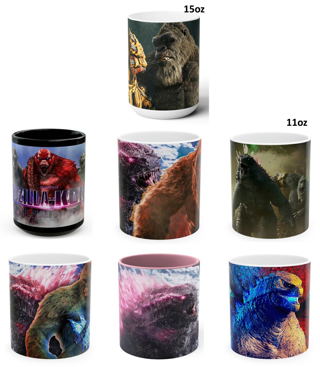 Godzilla x Kong The New Empire 2024 Movie Design Art 11oz and 15oz ...