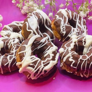 Soft Baked and Iced Mini Doggie Donuts - Etsy