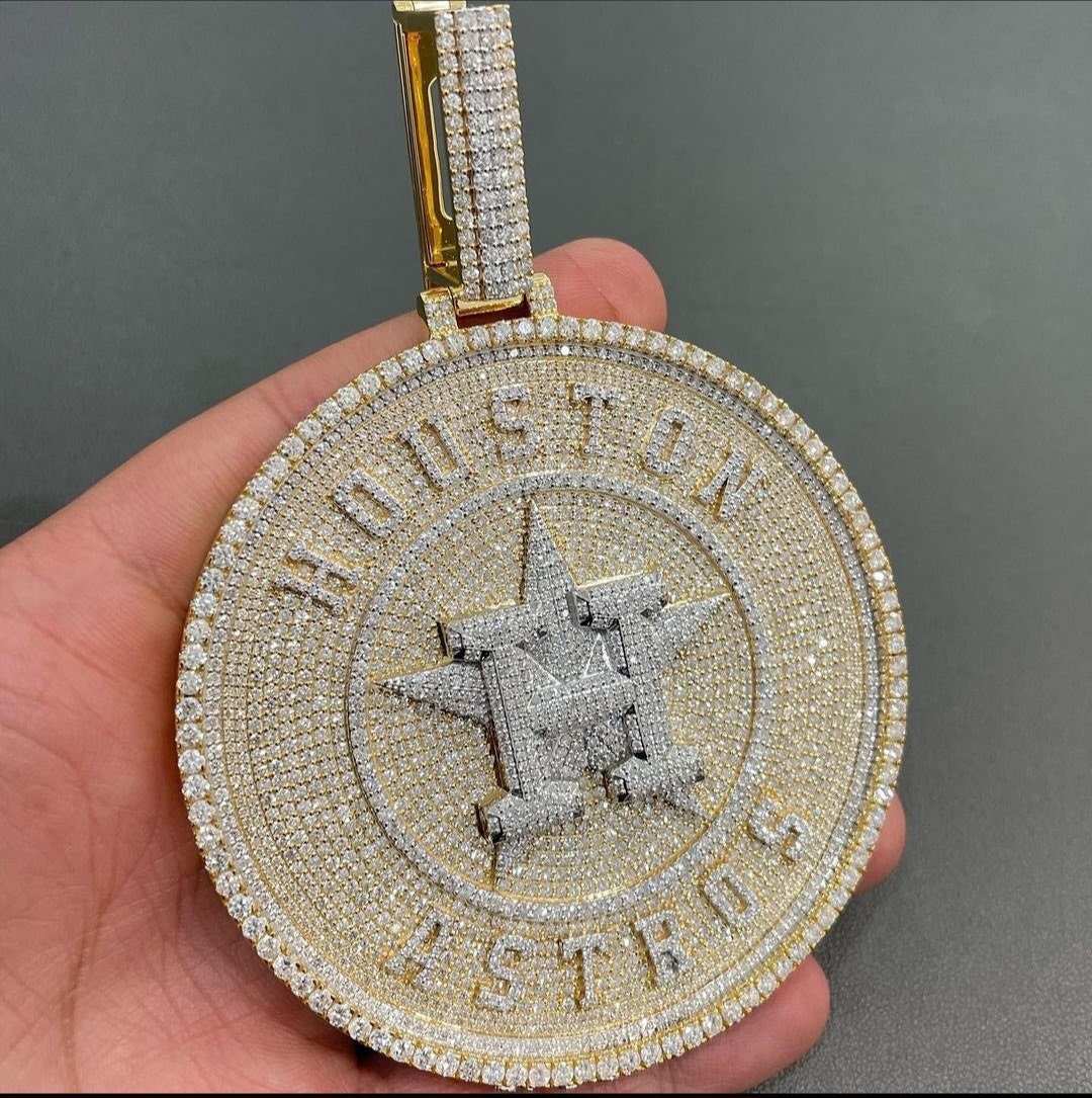 GRA Certified VVS Moissanite Diamond Hip Hop Pendent, Bust Down Rapper ...