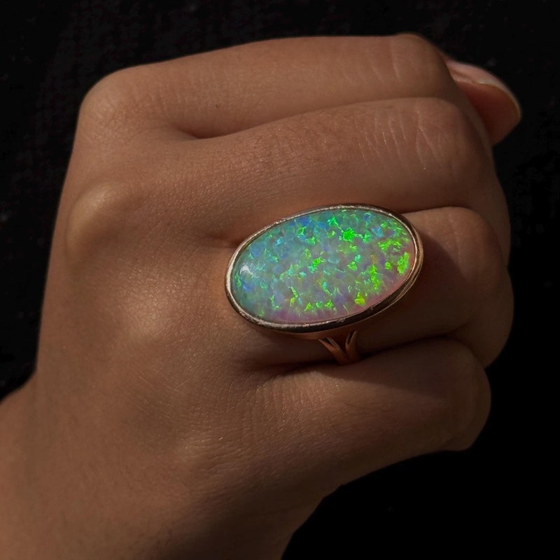 Opal Rings Large Size - Etsy