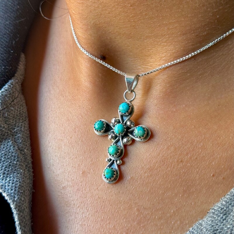 Turquoise Cross - Etsy