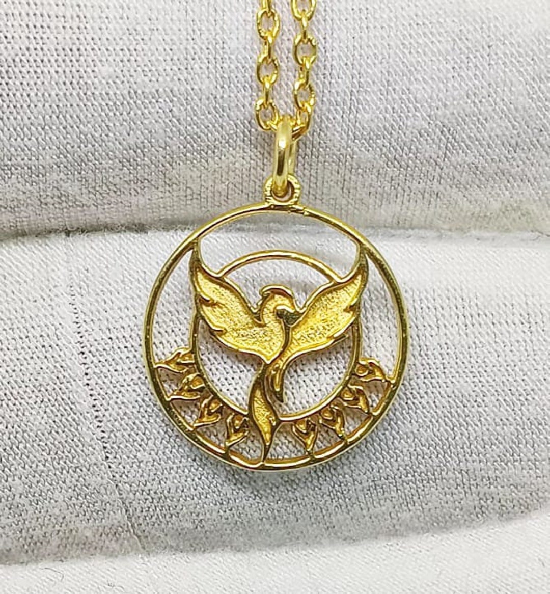 Rising Phoenix Necklace Sterling Silver Necklace Firebird Necklaces ...