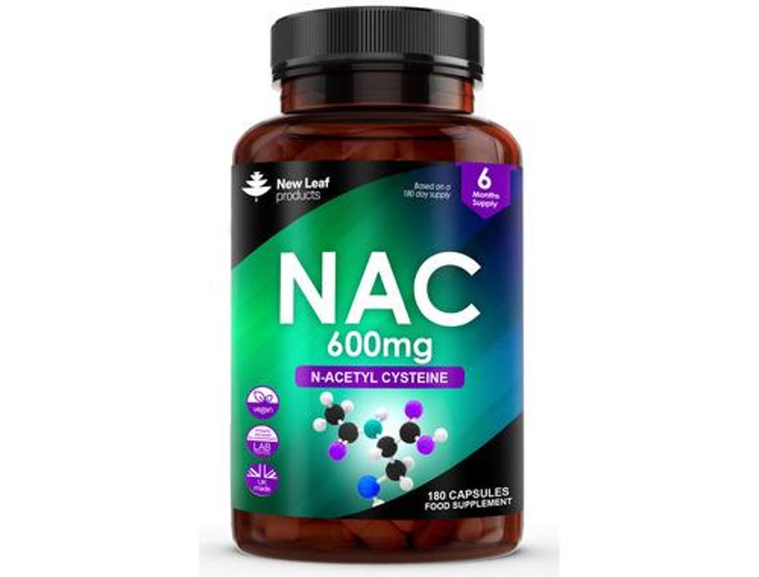 NAC N-acetyl-cysteine 600mg - Nutritional Supplements 180 NAC Capsules ...
