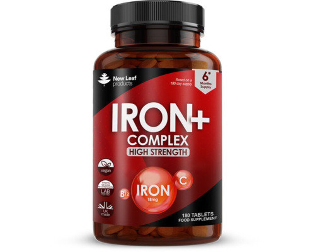 Iron Tablets Complex 180 High Strength Active Iron Supplements - Etsy
