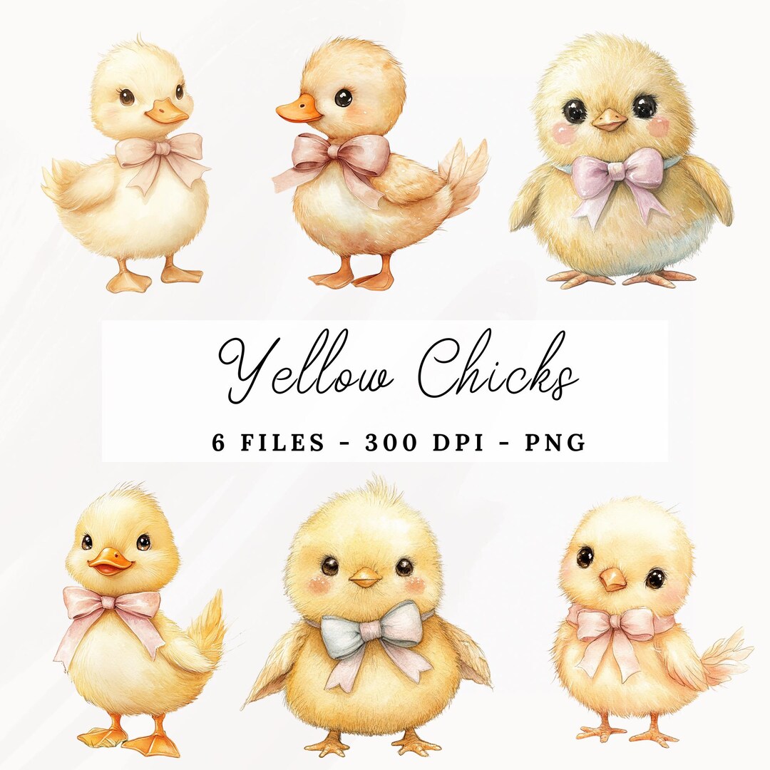 Watercolor Duckling Clipart Png Bundle, Duckling PNG, Duckling Digital ...