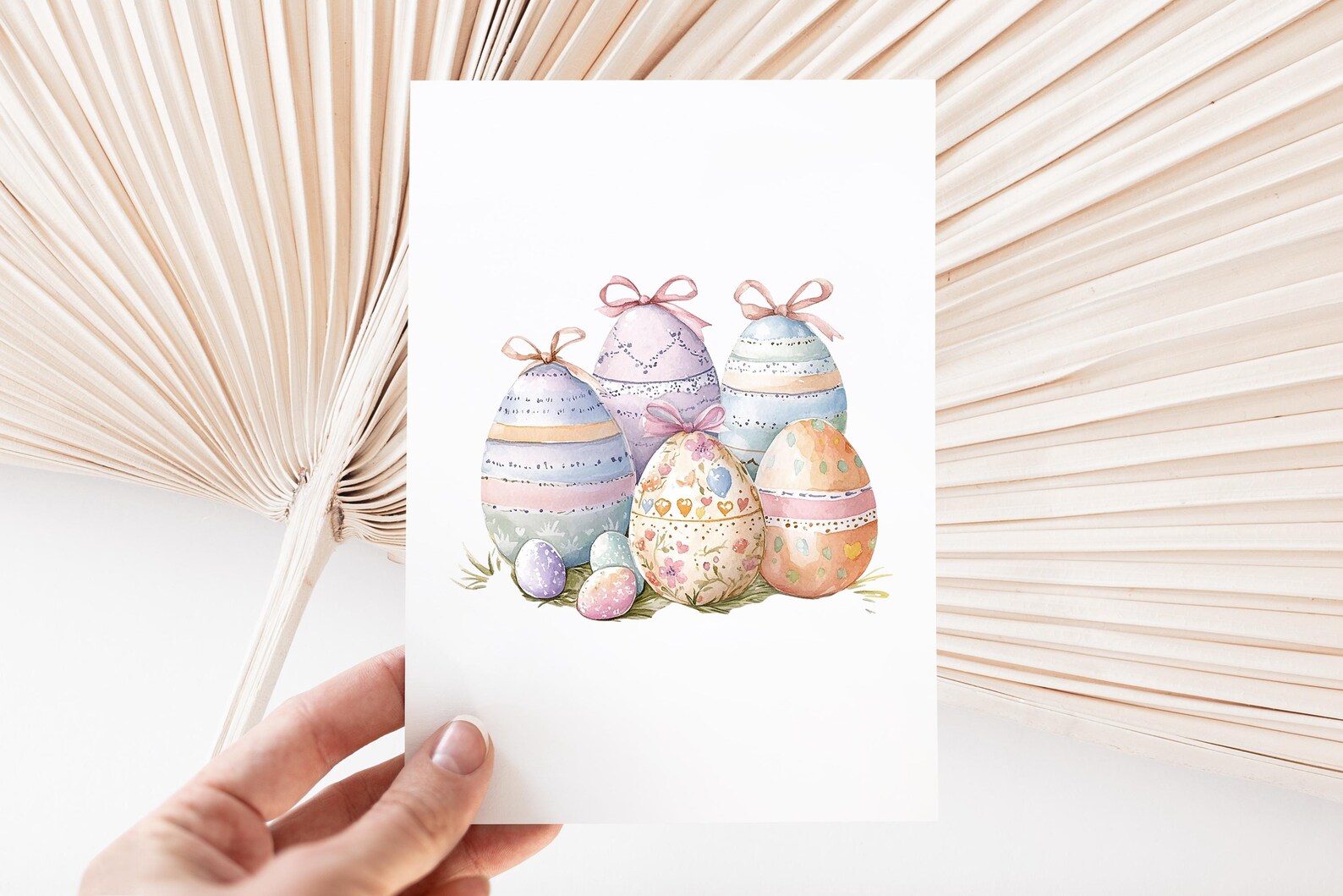 Floral Easter Egg Clipart, Watercolor Easter Egg Clipart, Gold Easter ...