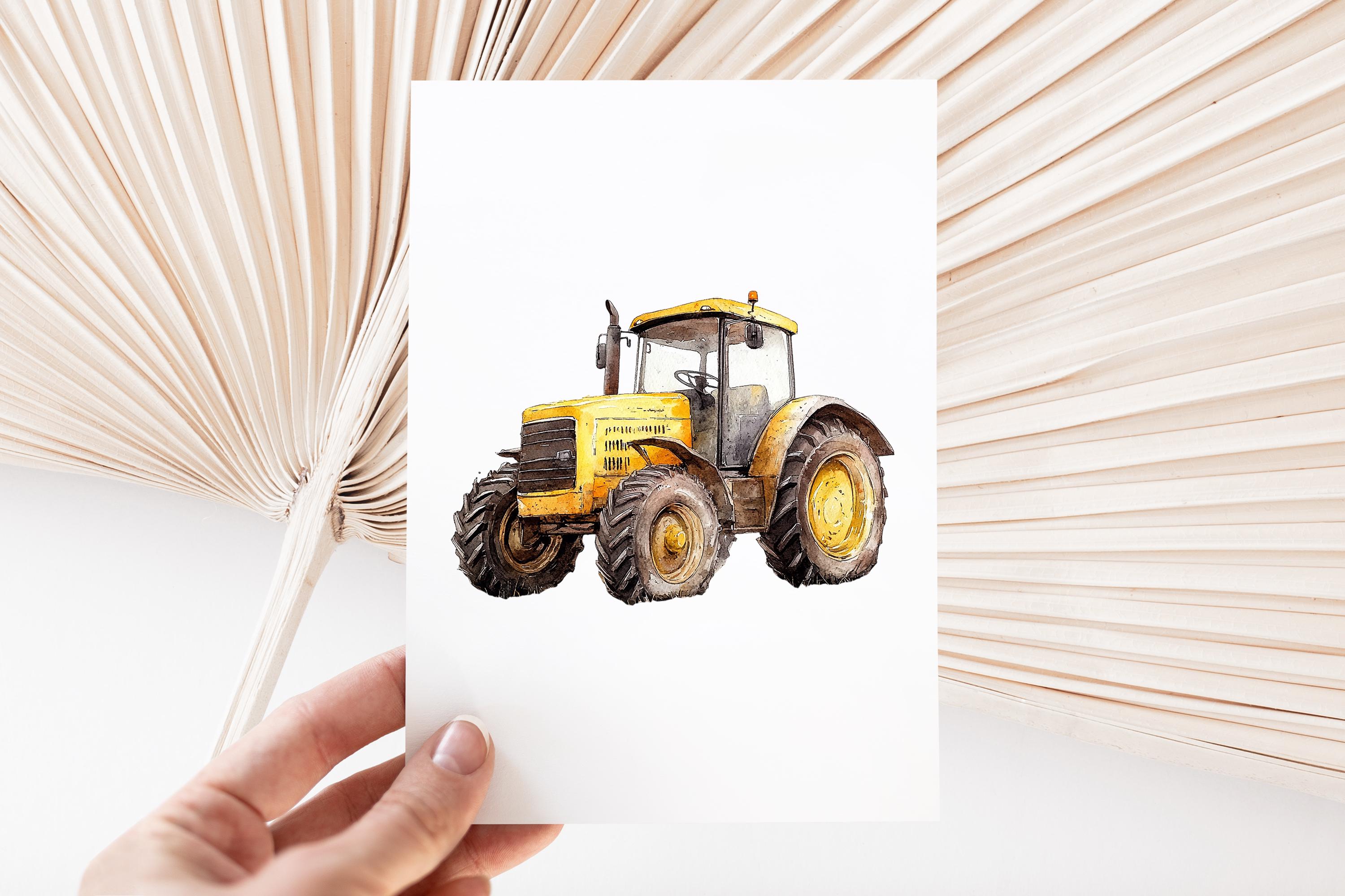 12 Files Watercolour Digger Construction Png, Construction Vehicles Png ...