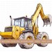 12 Files Watercolour Digger Construction Png, Construction Vehicles Png ...