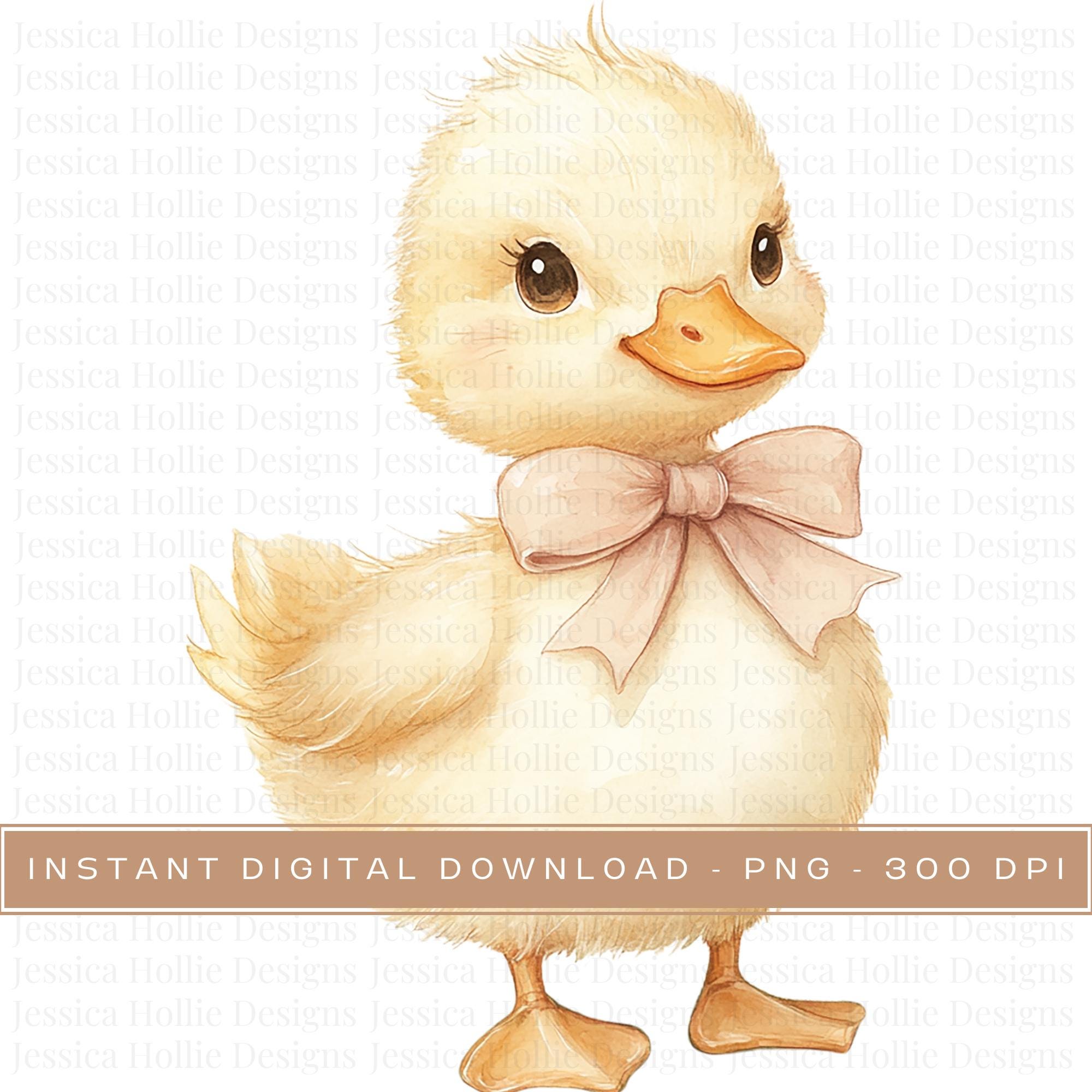 Watercolor Duckling Clipart Png Bundle, Duckling PNG, Duckling Digital ...