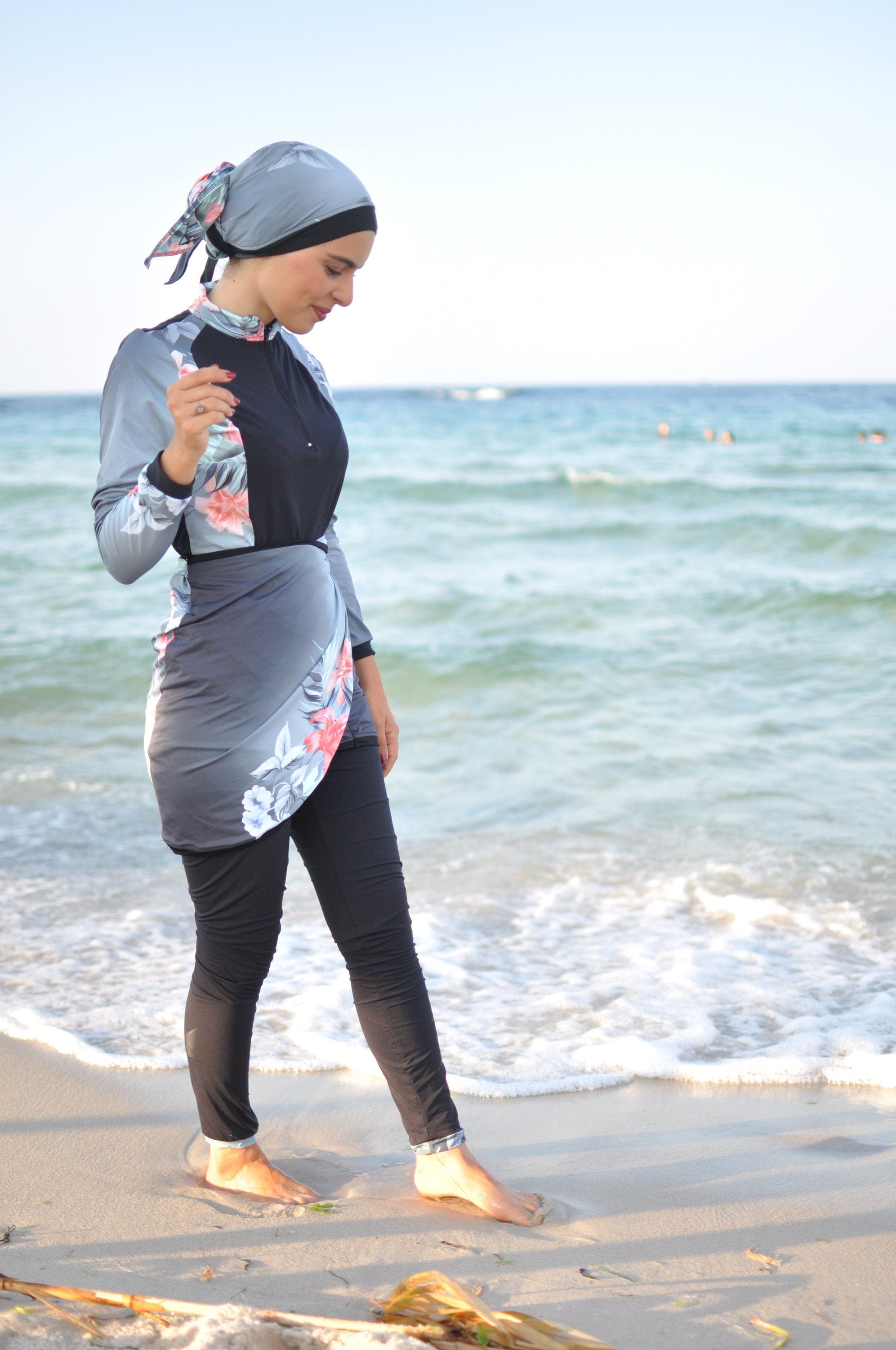High-quality 4-piece Modest Burkini Set: Uv-protected, Full-coverage ...