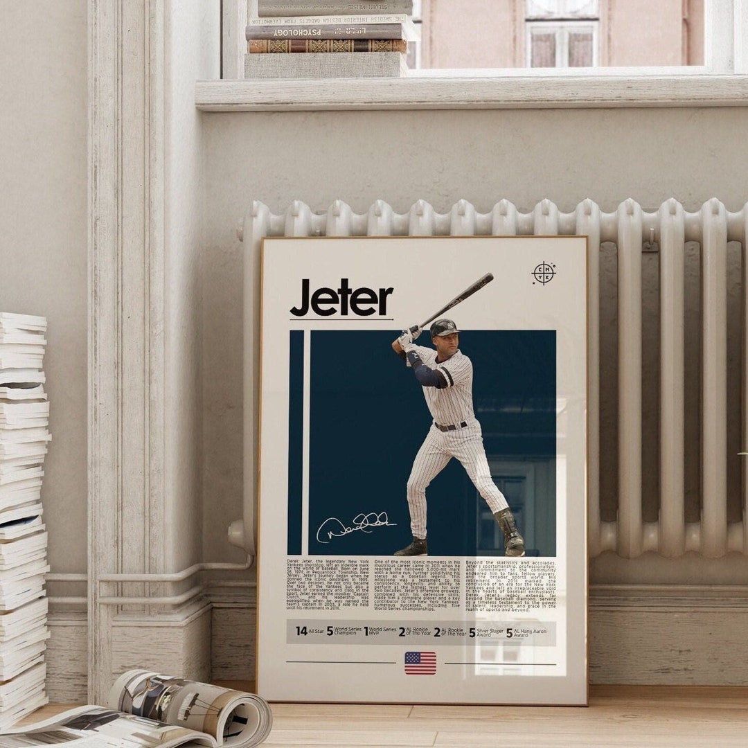 Derek Jeter New York Yankees Poster: A Tribute to the - Etsy