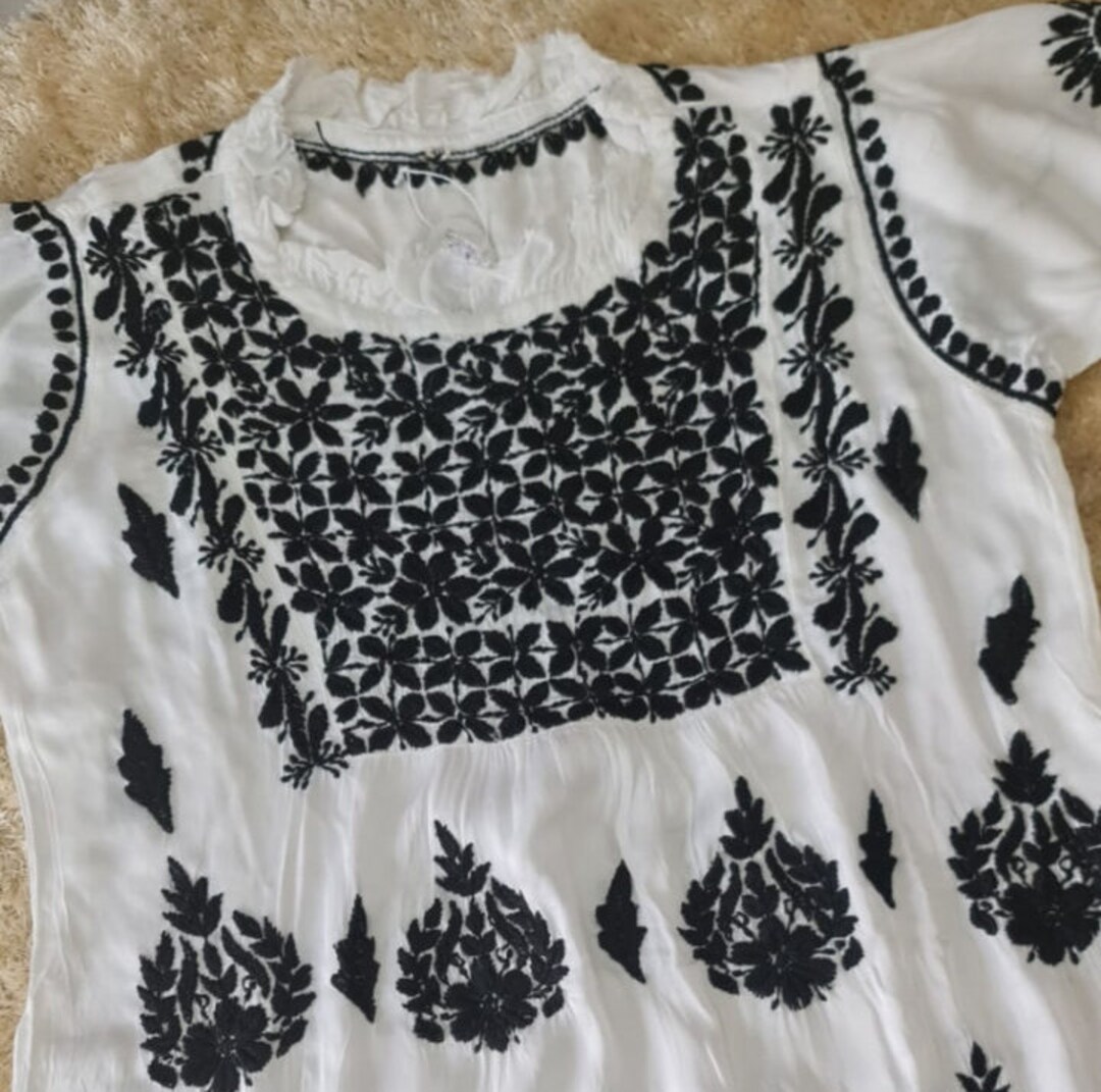 Black and White Ghaans Patti Phanda Work - Etsy