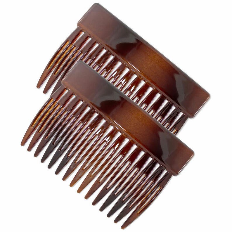 Classic 8cm Rectangle Hair Combs/hair Slides/hair Grips | Colours ...