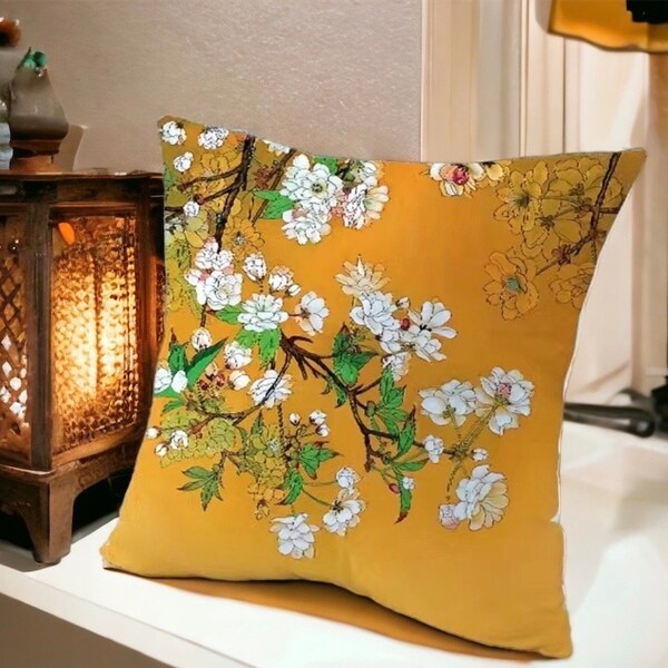 Yellow Cushion - Etsy