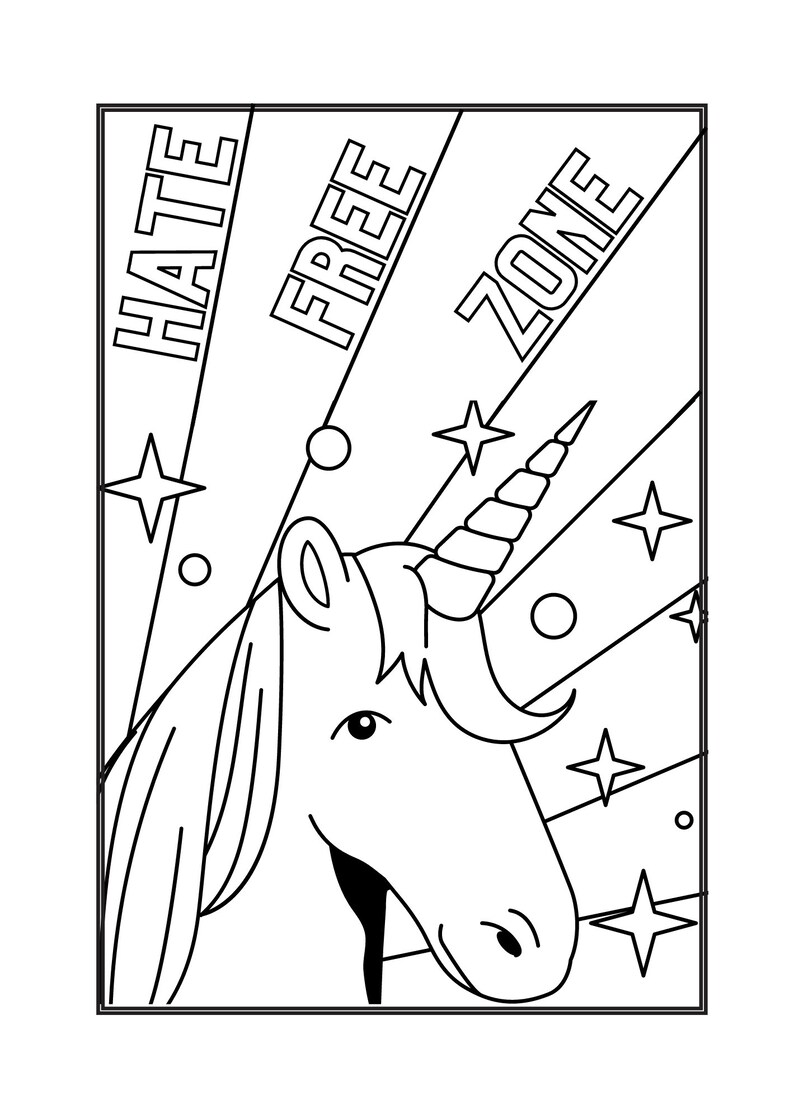 Printable LGBTQIA Colouring Book, A4 Size, Activity Book for Teenagers ...
