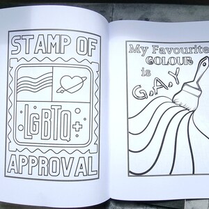 LGBTQIA Colouring Book, A4 Size, Activity Book for Teenagers & Young ...