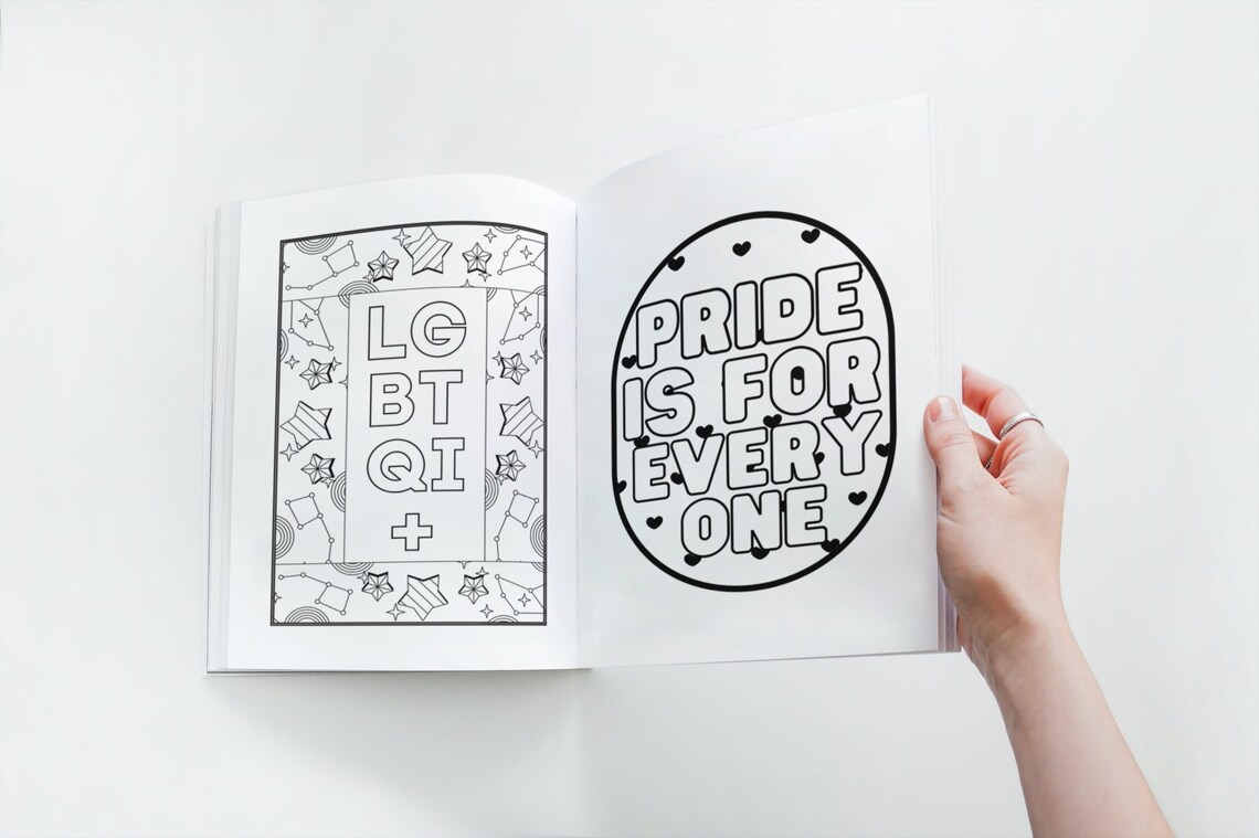 LGBTQIA Colouring Book, A4 Size, Activity Book for Teenagers & Young ...