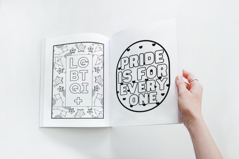 LGBTQIA Colouring Book, A4 Size, Activity Book for Teenagers & Young ...