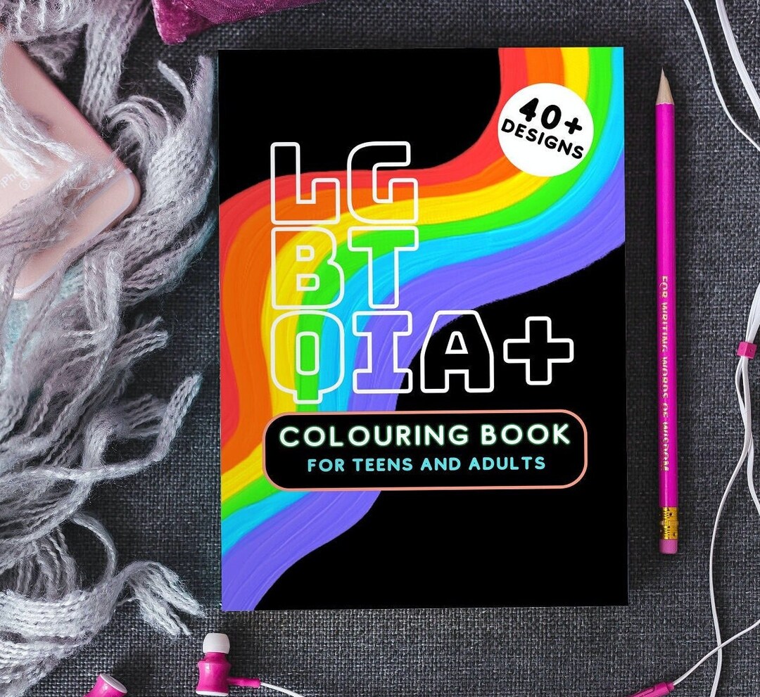 LGBTQIA Colouring Book, A4 Size, Activity Book for Teenagers & Young ...