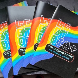 LGBTQIA Colouring Book, A4 Size, Activity Book for Teenagers & Young ...