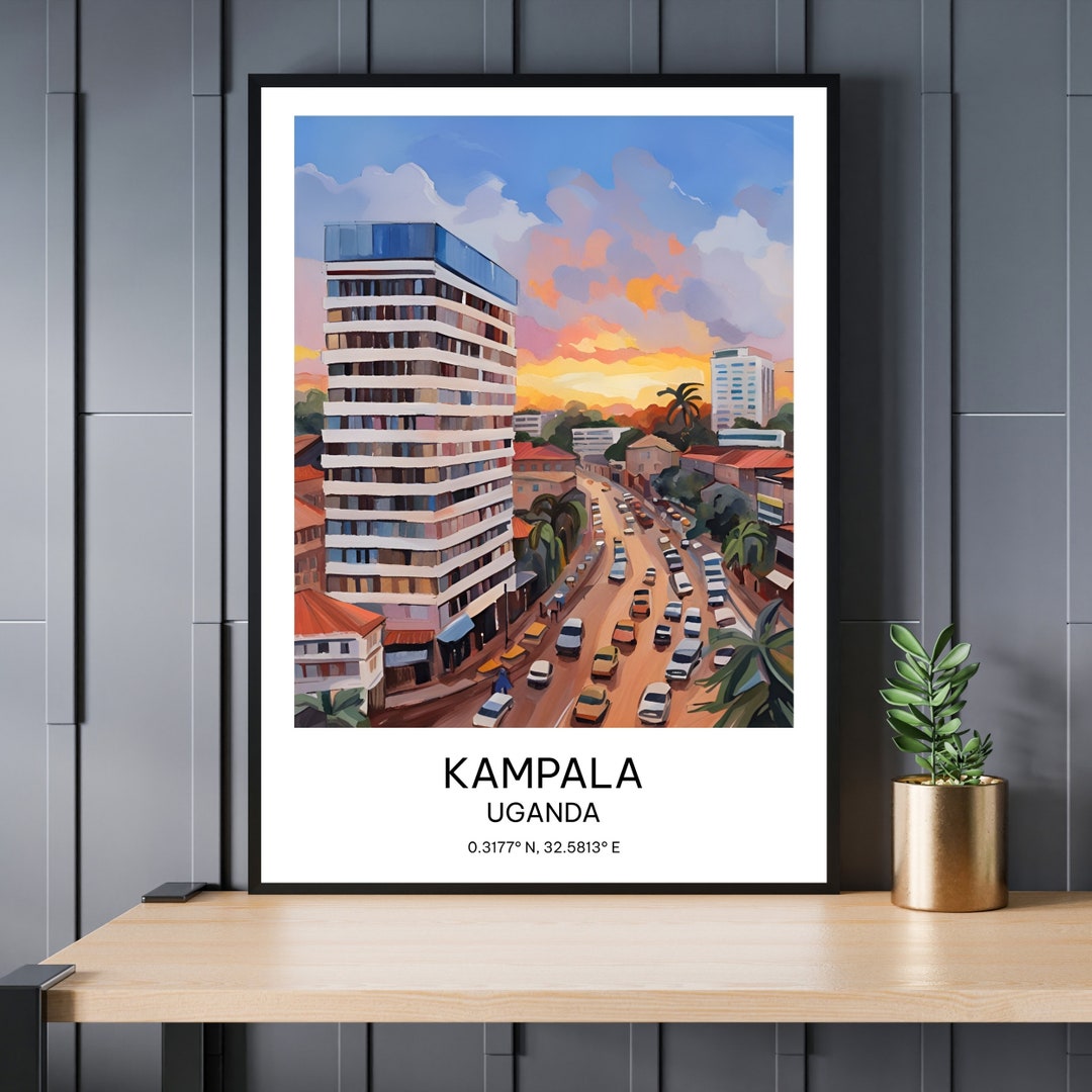 Kampala Downloadable Poster, Digital Art Prints of Uganda, African Wall ...