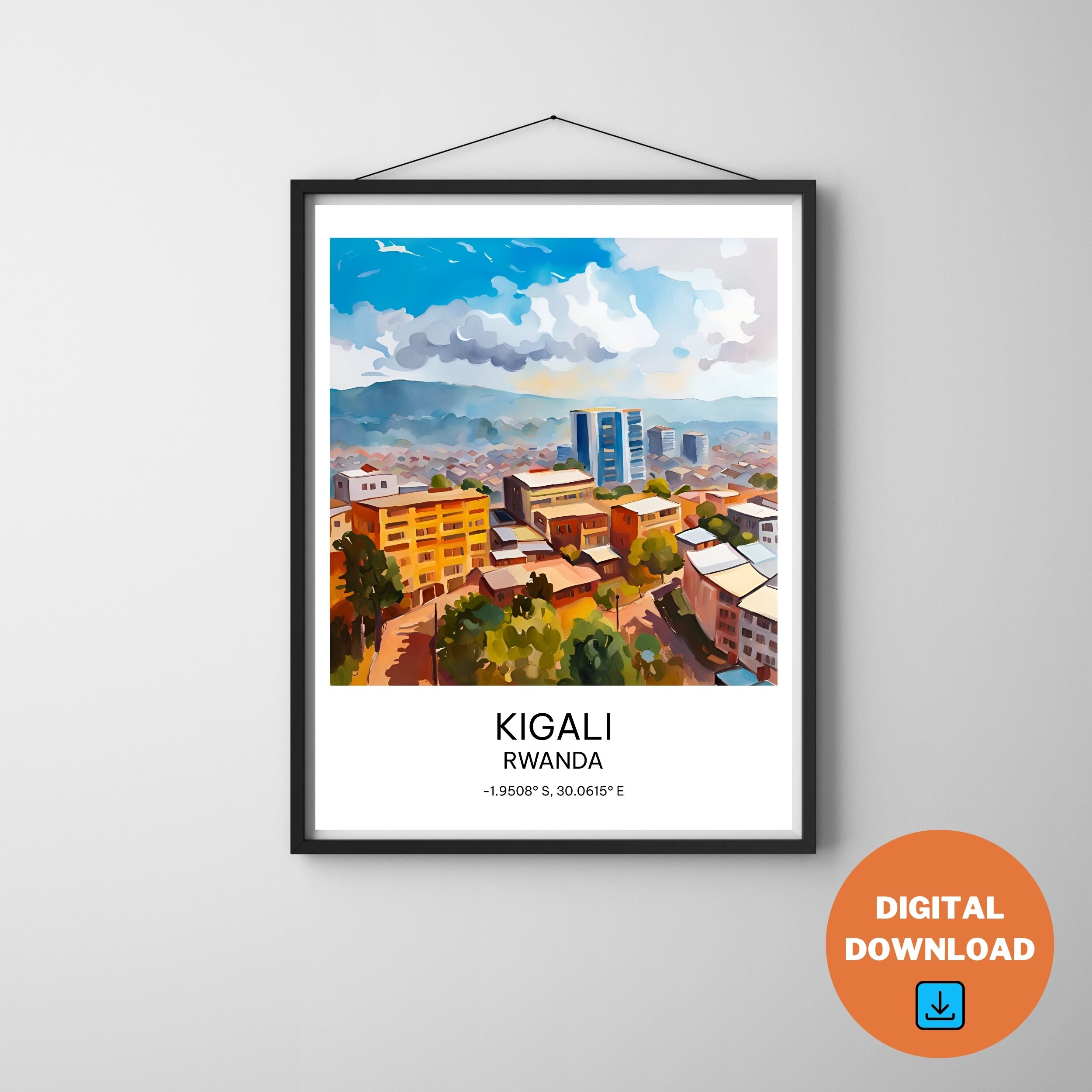 Digital Downloadable Posters Kigali Rwanda, African Culture, Unique ...