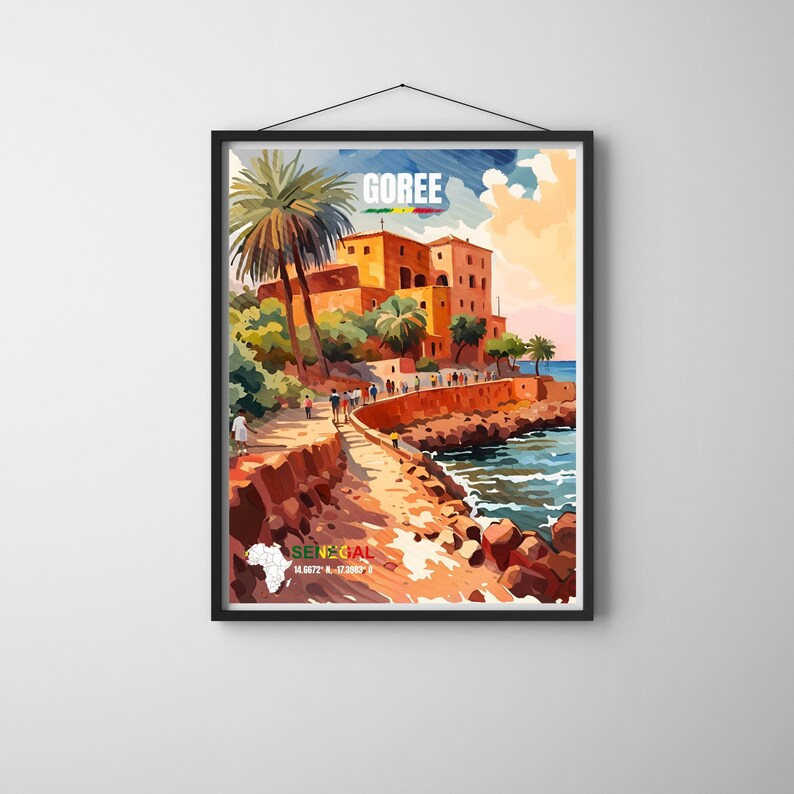 Senegal Goree Island Poster, Digital Download Art Print, Vintage ...