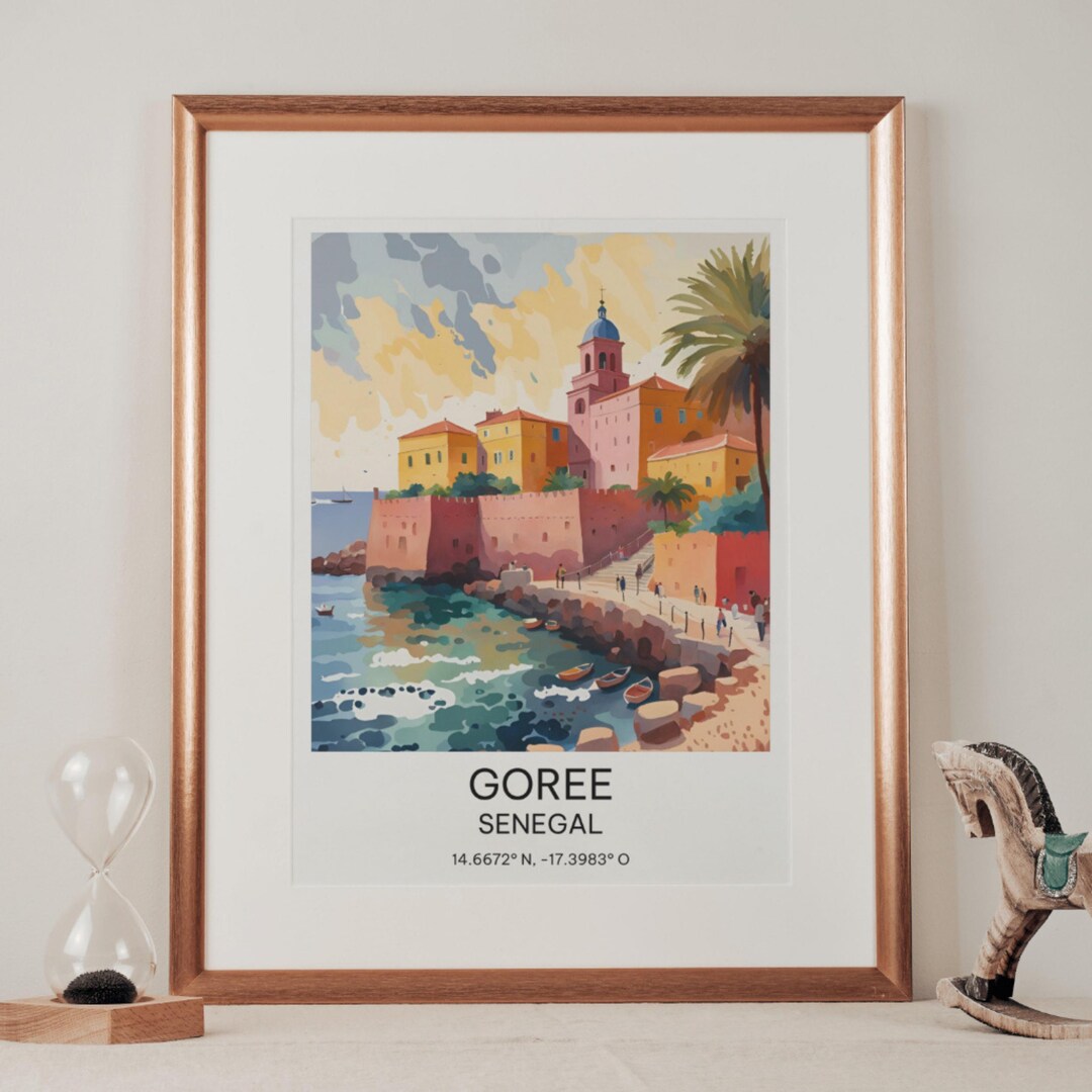 Dakar Sénégal Gorée Wall Art, Travel Poster, African Landscape Print ...