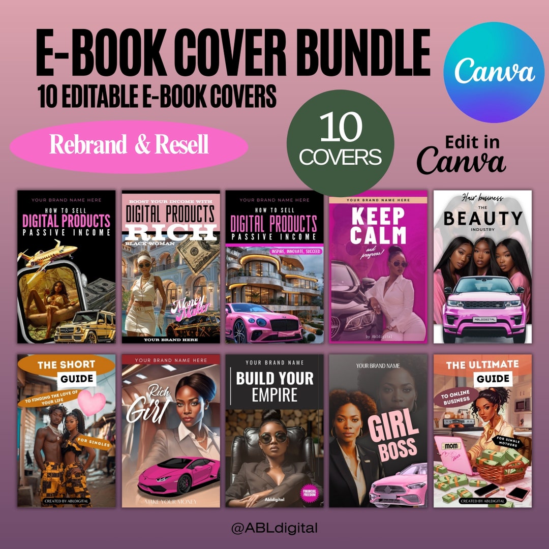 Ebook Cover Bundle, PLR Ebook Cover, Planner Template, Ebook Cover ...