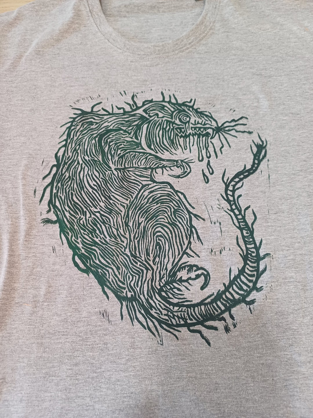 Rat 1, Size M T-shirt Handprinted, Linocut Bio-cotton T-shirt - Etsy