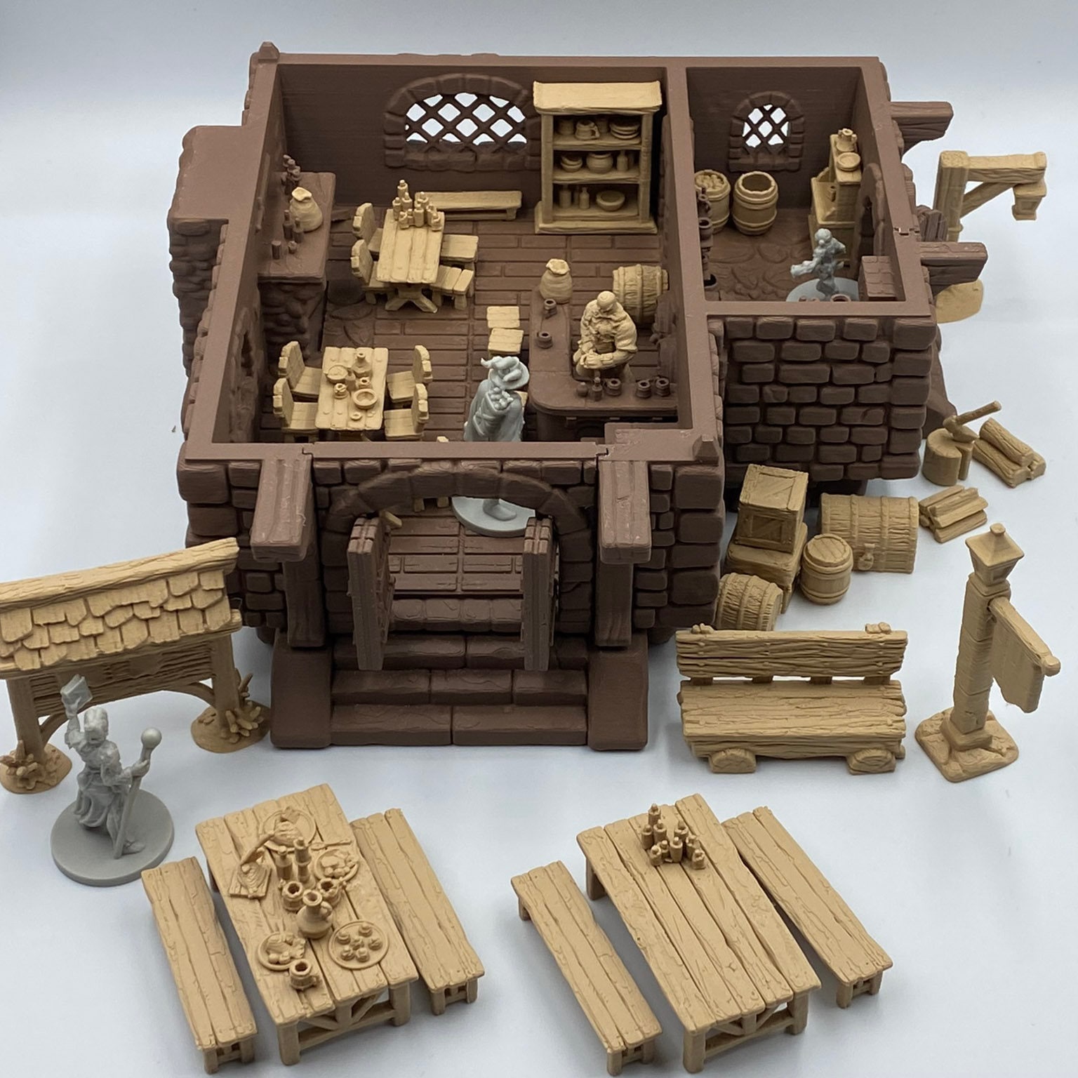 Immersive Snoring Warrior Tavern: 3d-printed Modular Terrain for ...
