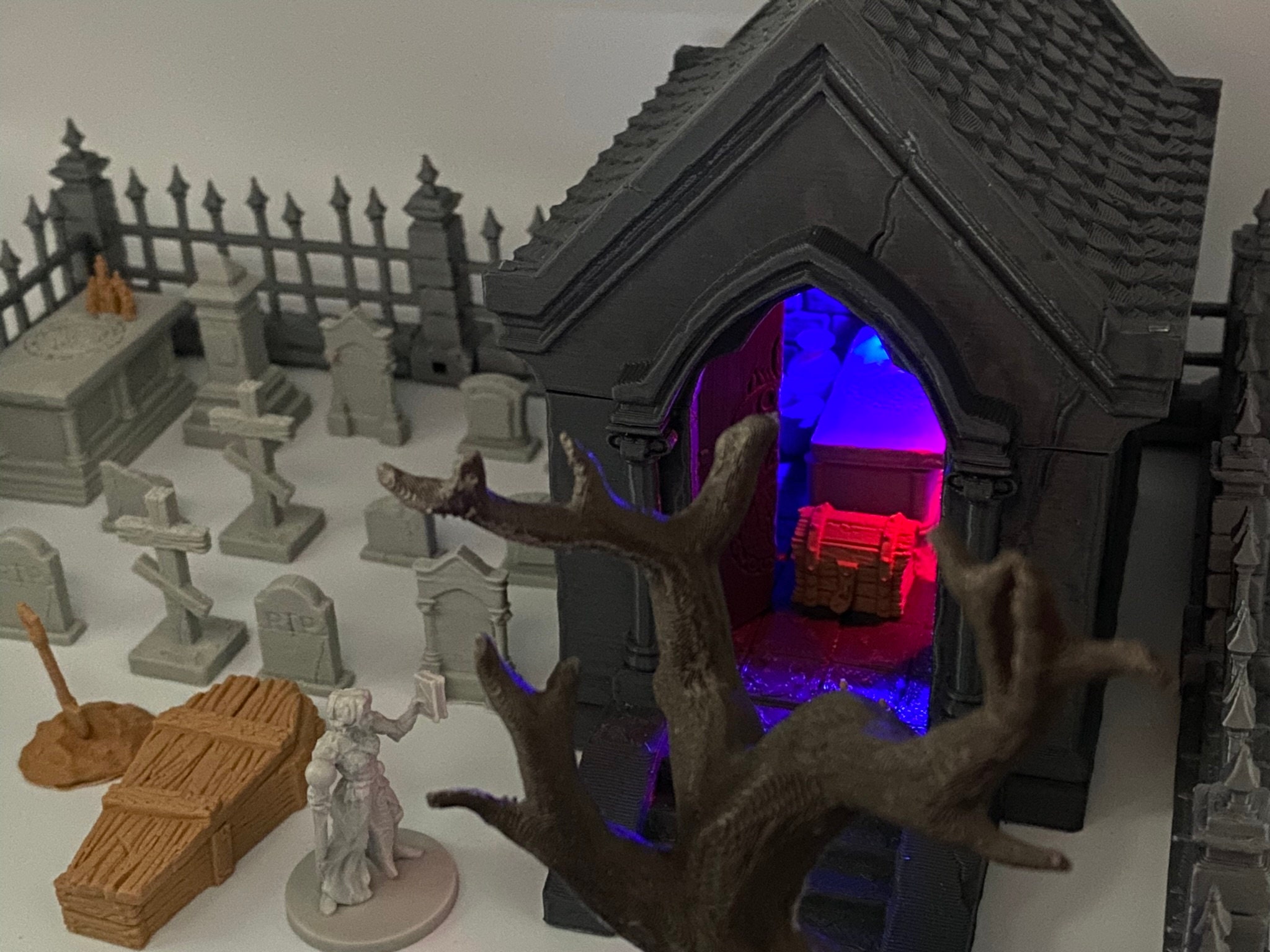 3d-printed Crypt With Optional Props and Lights for D&D - Etsy 3d-printed Crypt With Optional Props and Lights for D&D - Etsy