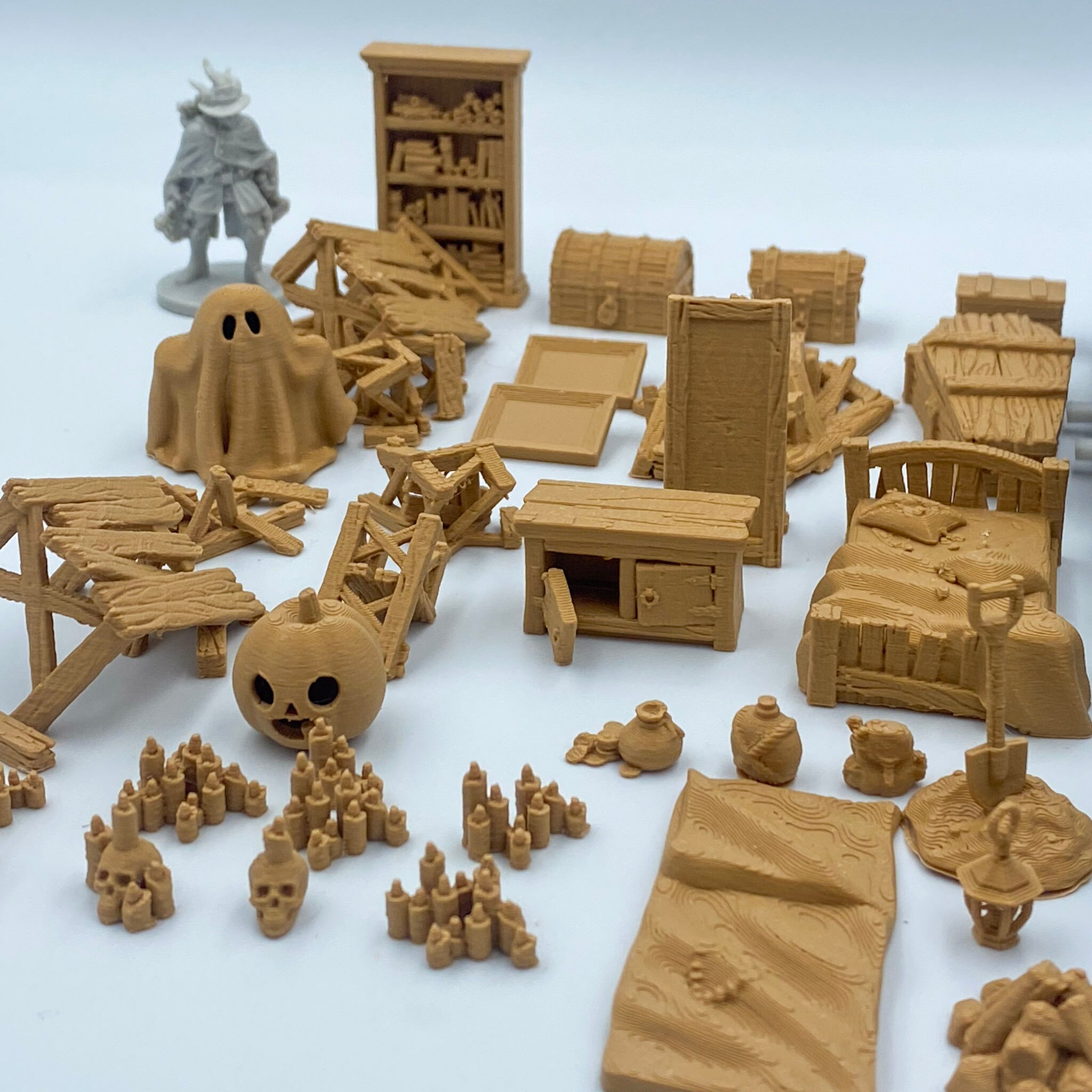 Detailed Miniature Haunted House Set for TTRPG, Dnd, and Wargaming Over ...