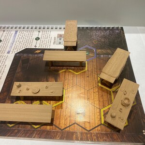 3D Printed Wooden Tables for Gloomhaven, Frosthaven, D&D, and ...